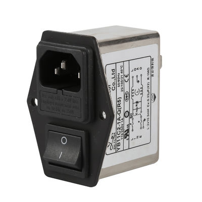 Medical Equipment Double Fuse Emi Power Filter High Efficiency IEC ...