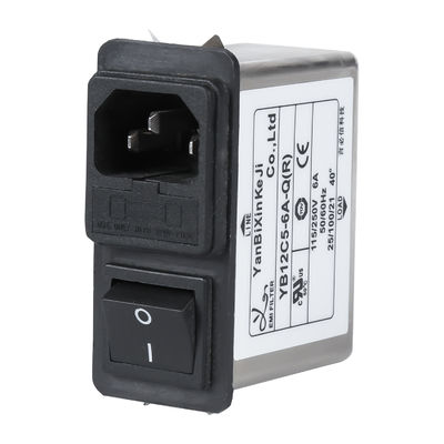 Universal IEC Inlet EMI Filter Solder Lug Terminal Shrapnel Three In ...