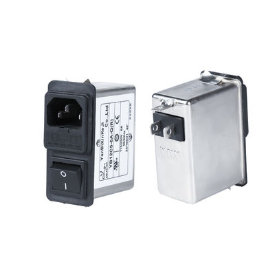 Power Entry Module Filter 6A Three In One IEC Inlet Filter For Power Supply