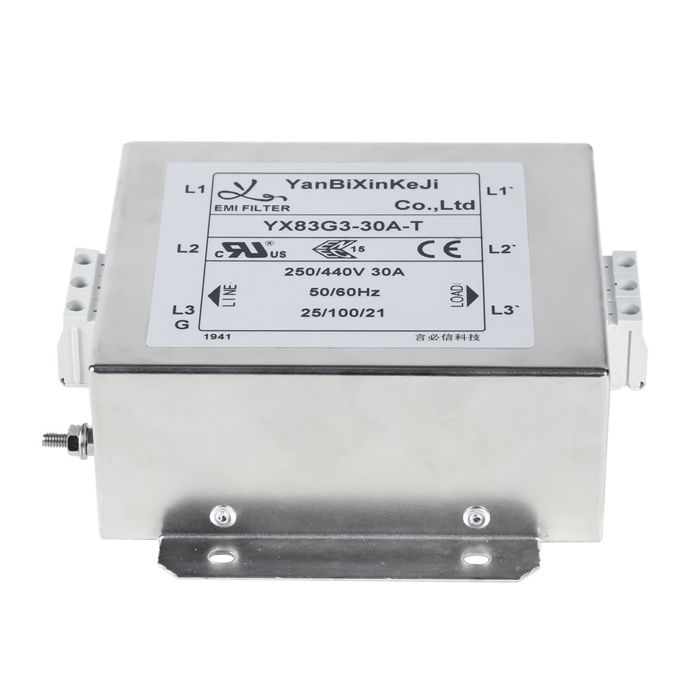 Terminal Block Three Phase Filter High Performance EMI/RFI Filter For ...