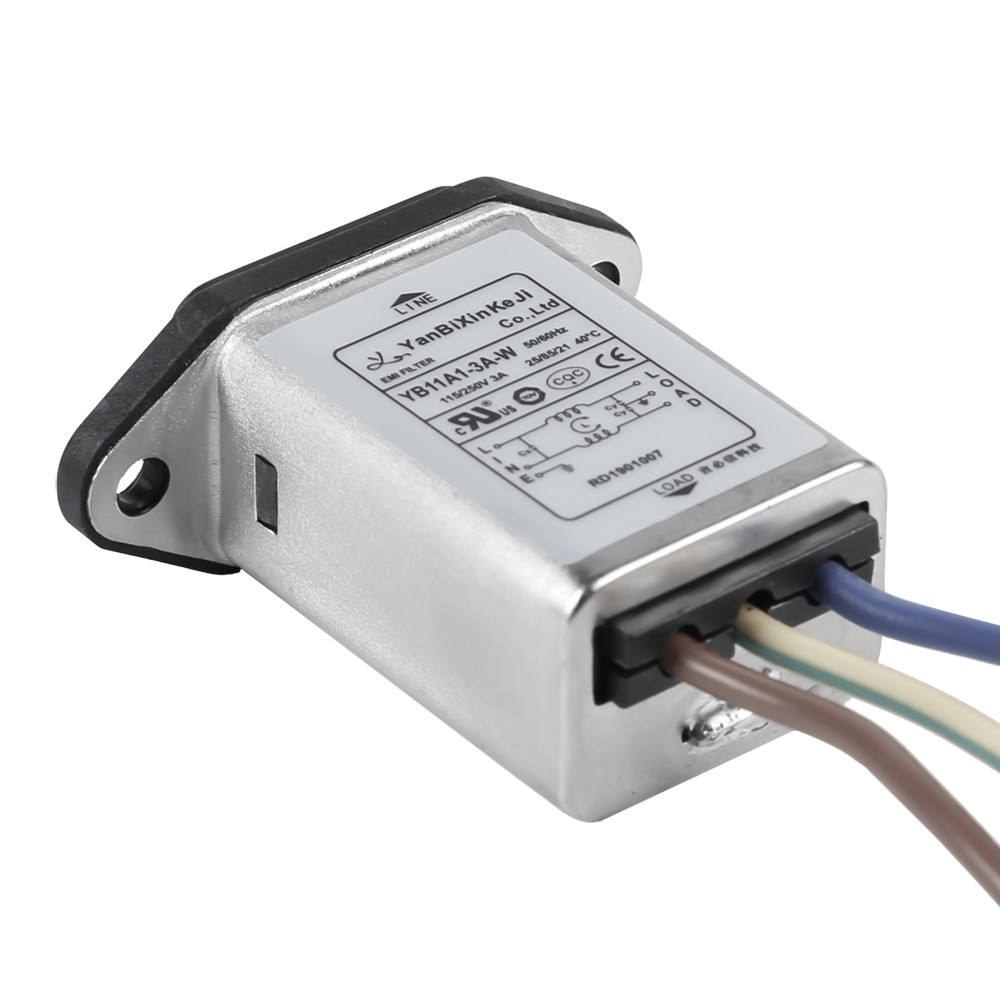 YB-A Series IEC Inlet EMI Filter 110V/220V 3A Power Line Filter For ...
