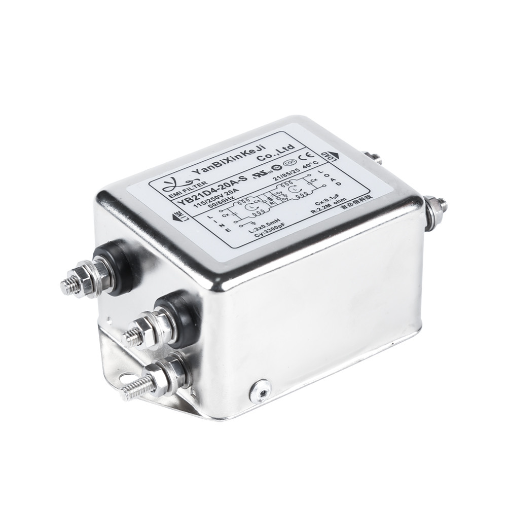 Dual-stage EMC/EMI Filter 250V Power Line Filter With High Attenuation