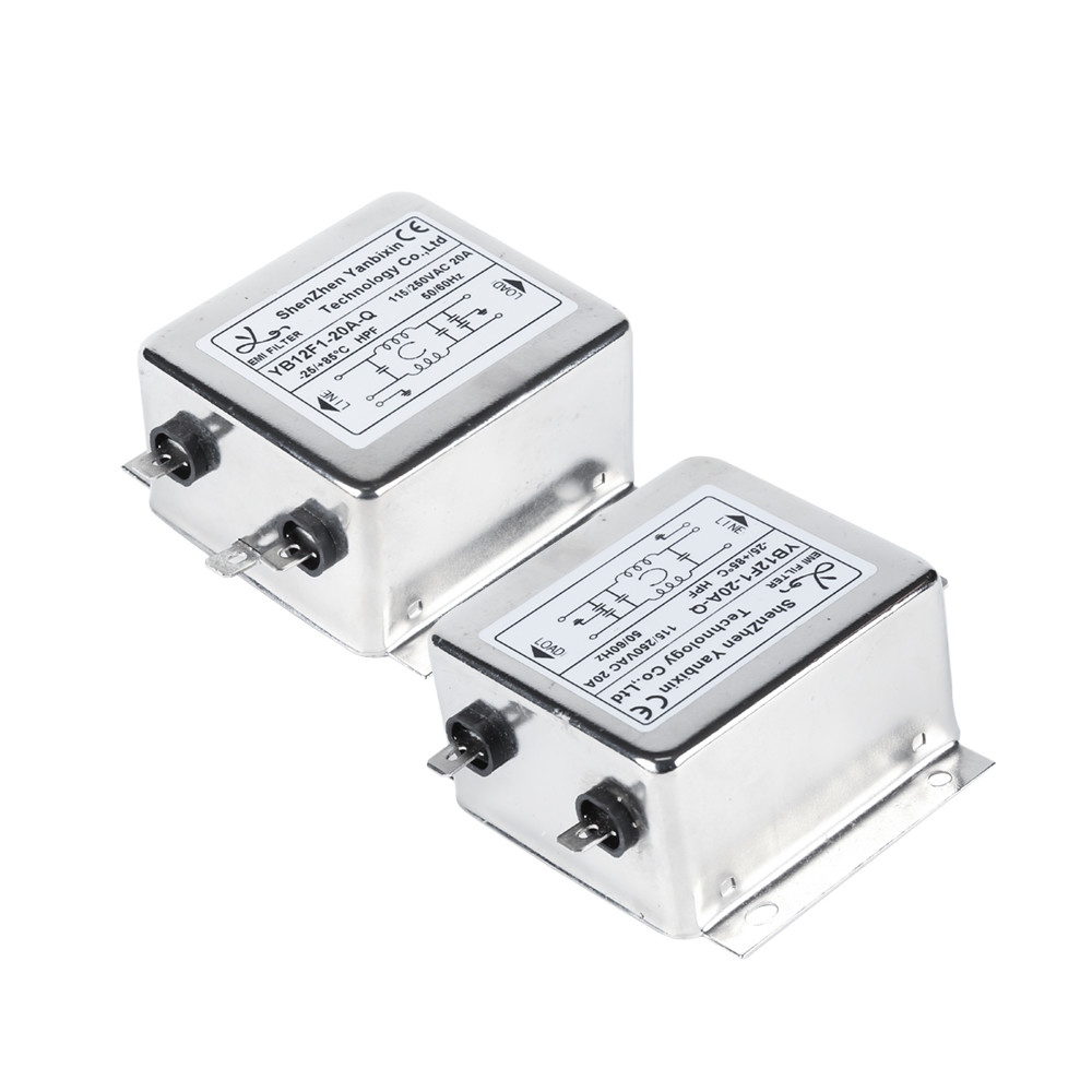 YB-F Series Emi Filter High Attenuation Single Phase Filter For 115V ...