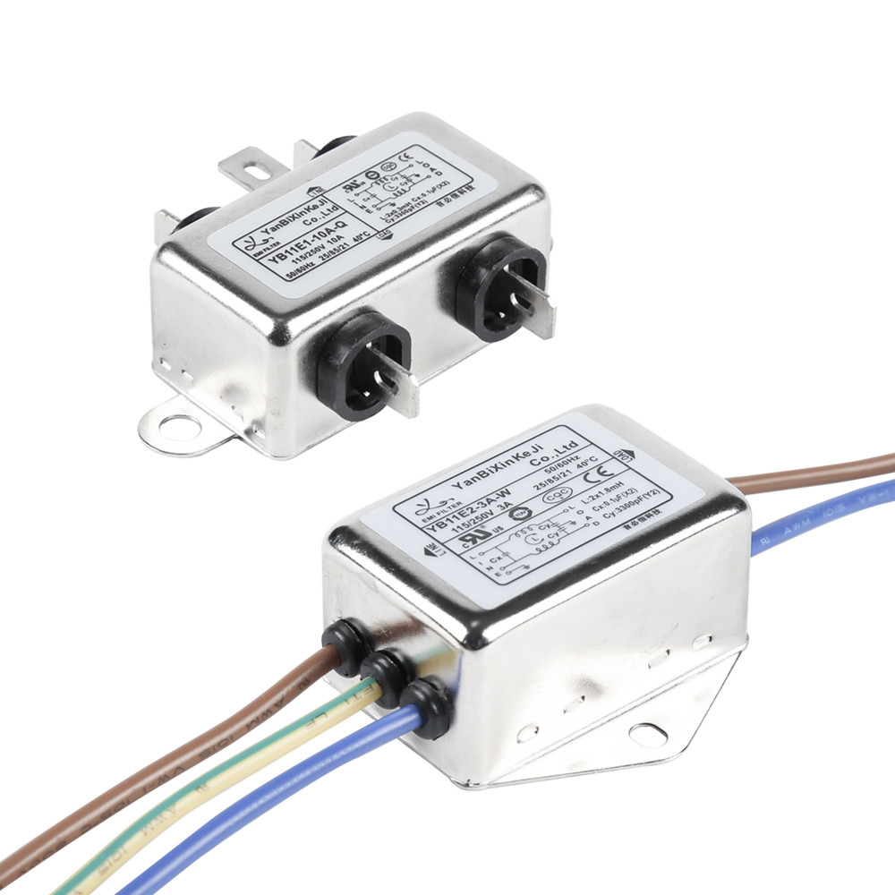 General Purpose EMI Power Line Noise Filter Single Phase Single Stage ...
