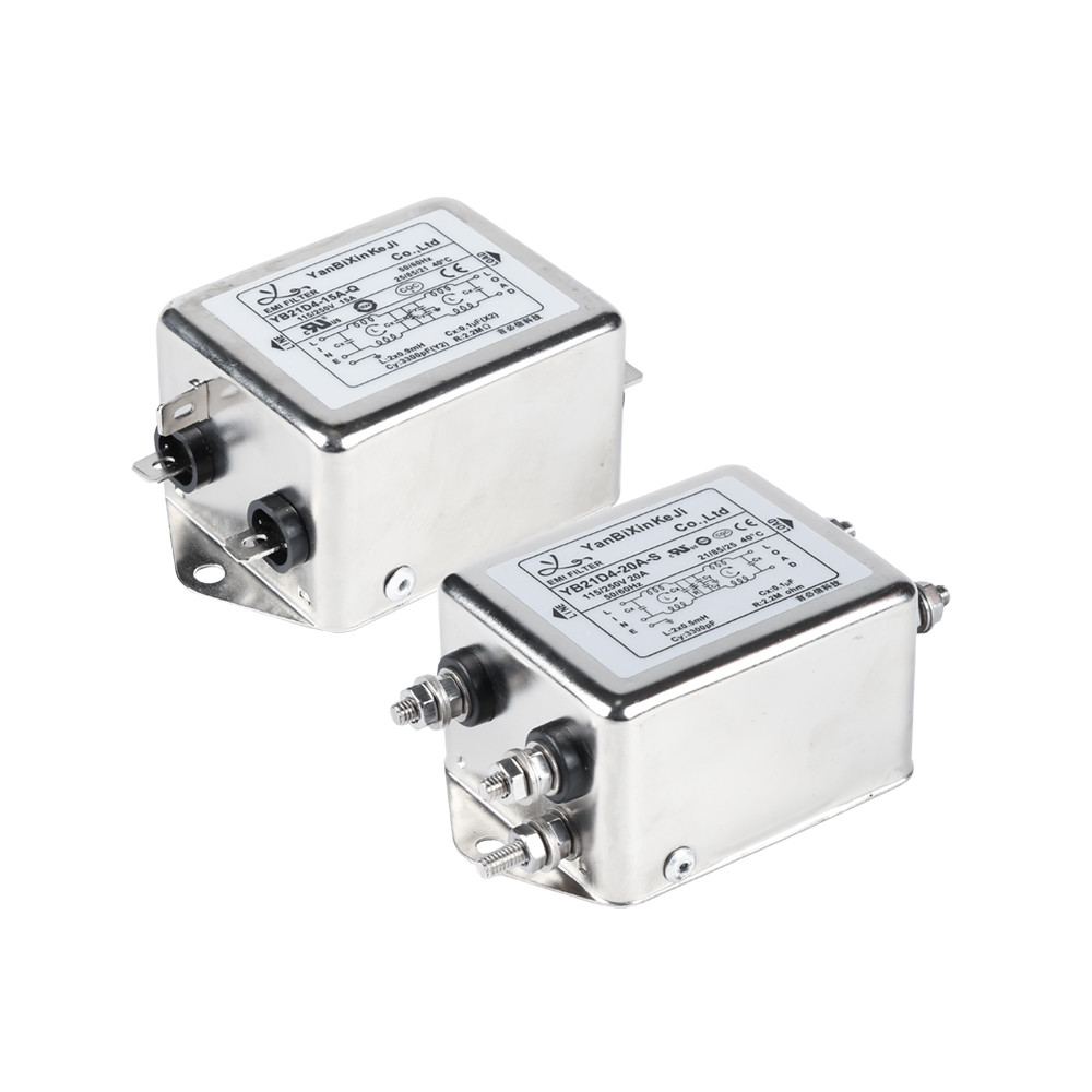 RFI Electric Passive Power Emi Filter 110 / 250VAC YB35D4 10A For Inverter