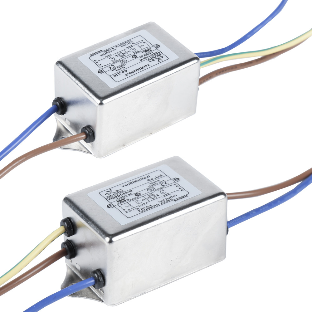 Electric Single Phase Filter 6A Power Line Output Filter For Fitness ...