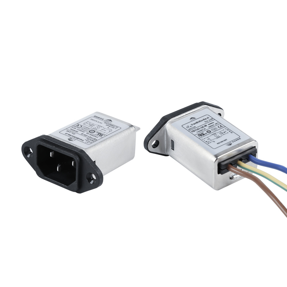 10A IEC 320 Inlet Filter High Efficiency Plug In RFI Filter For ...