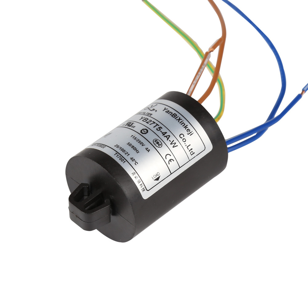 250V Washing Machine EMI Filter 4A Plastic Housing Power Filter Wire ...