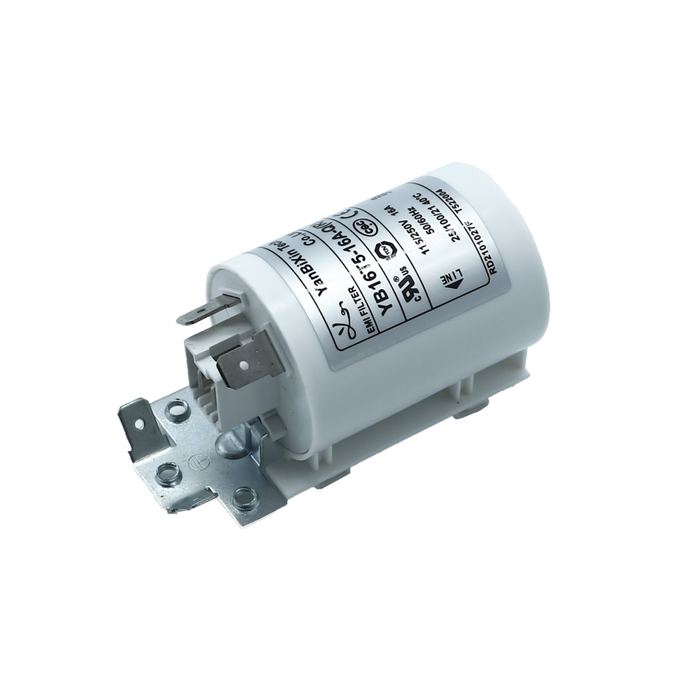 YB16T5-16A-Q 115V 250V 16A EMI EMC Filter White Plastic Housing Mains ...