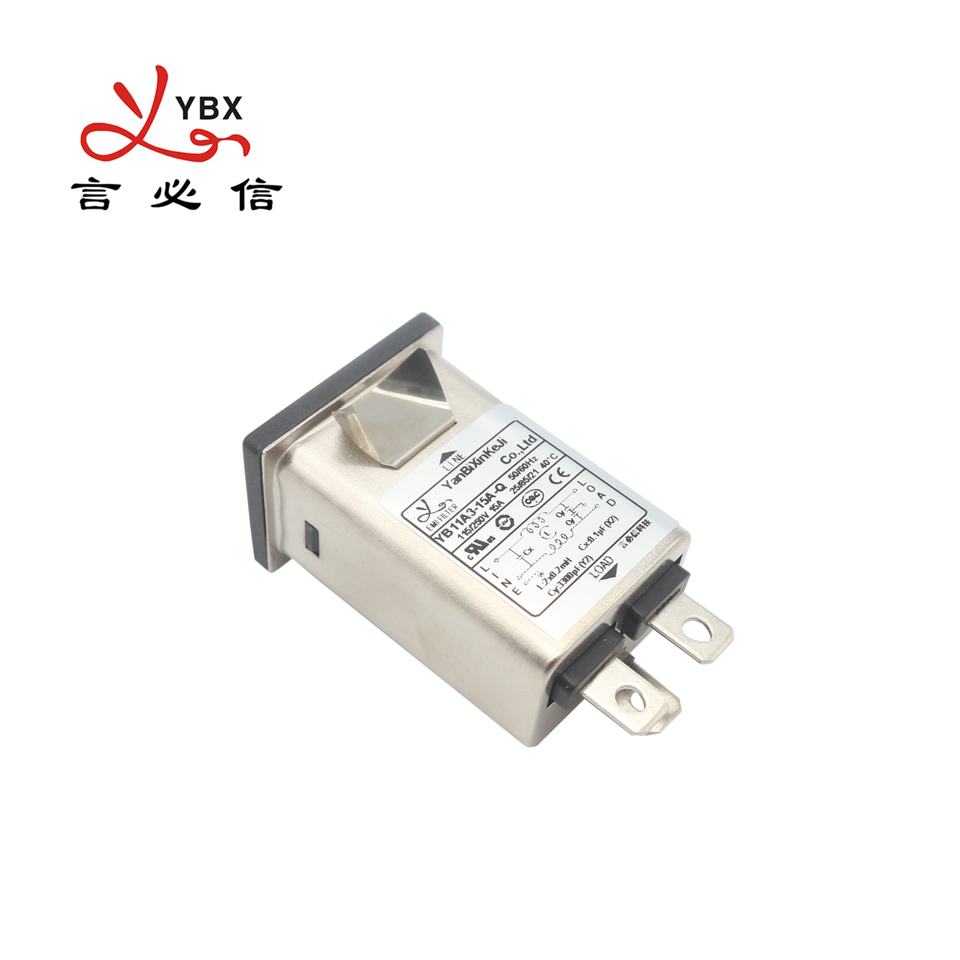 Yanbixin Produce Shrapnel IEC Inlet EMI Filter UL Approval Power Line ...