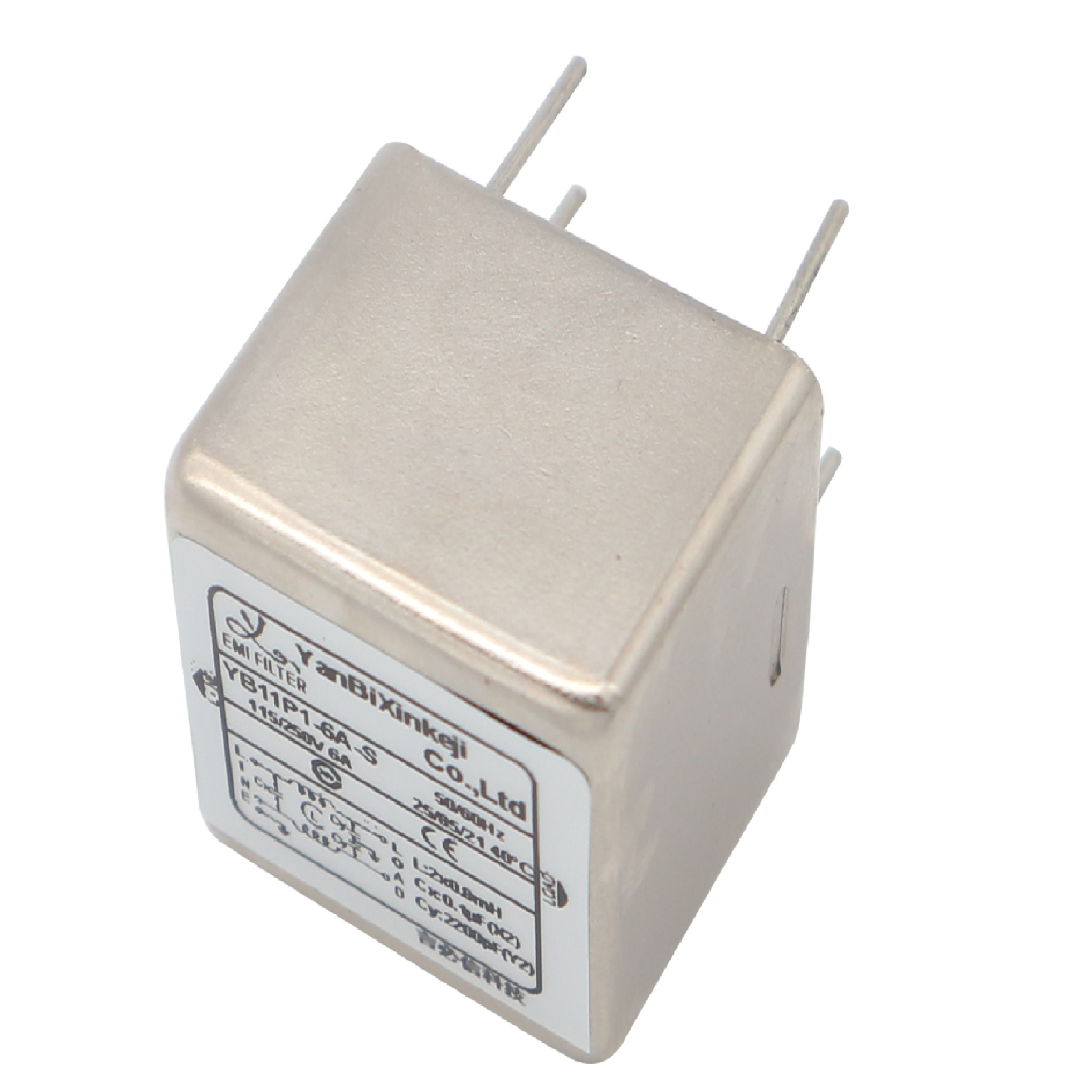 P1 6A PCB EMI Filter Compact Surface Mount Power Filter For Circuit Board